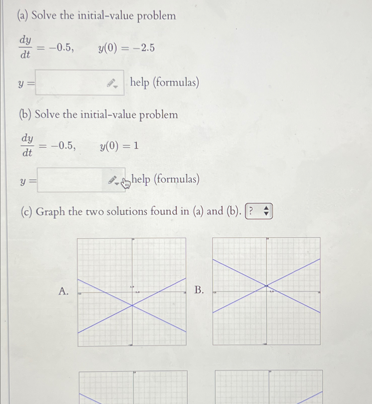 Solved (a) ﻿Solve the initial-value | Chegg.com