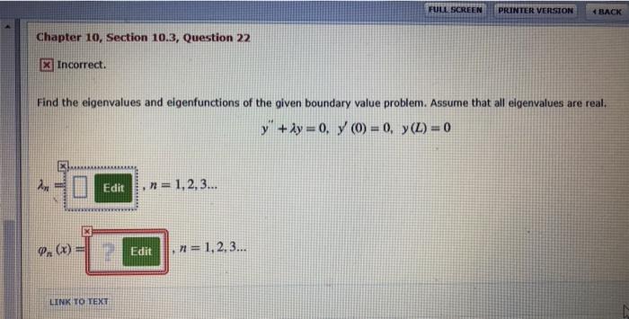 Solved FULL SCREEN PRINTER VERSION | Chegg.com