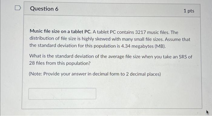 Solved Music file size on a tablet PC. A tablet PC contains | Chegg.com