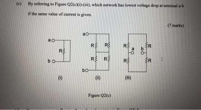 Solved (c) By referring to Figure Q2(c)(i)-(iii), which | Chegg.com