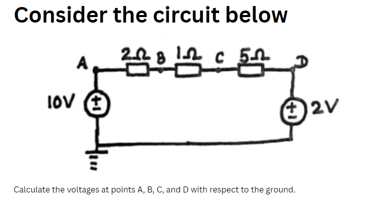 Solved Consider the circuit below | Chegg.com