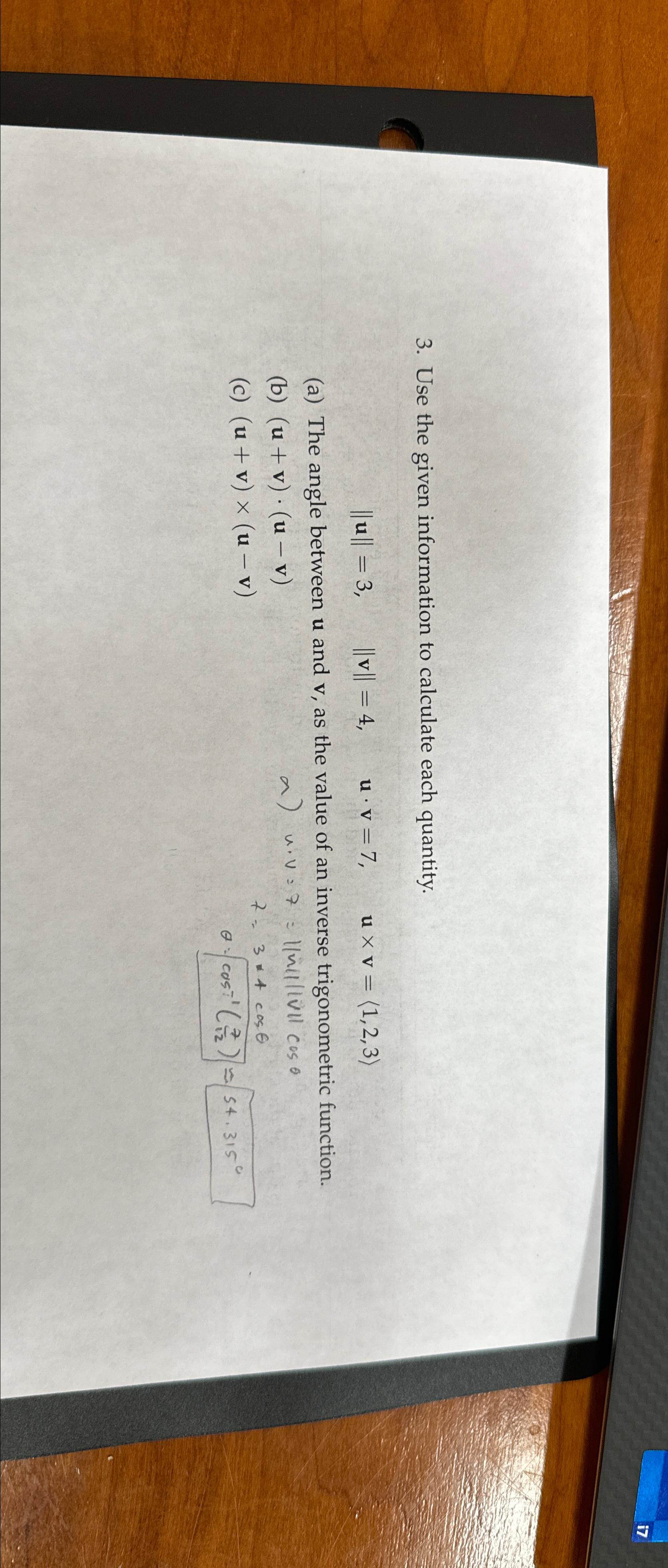 Solved Use the given information to calculate each | Chegg.com