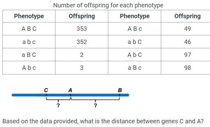 Solved Number of offspring for each phenotypeBased on the | Chegg.com