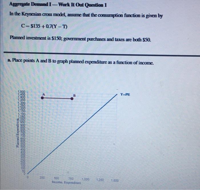 Solved Aggregate Demand I-Work It Out Question 1 In the | Chegg.com