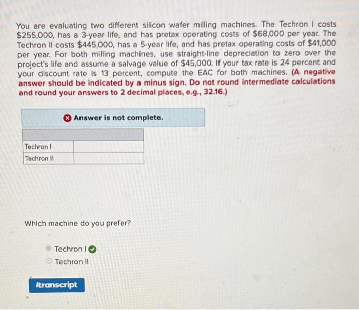 Solved You are evaluating two different silicon wafer | Chegg.com