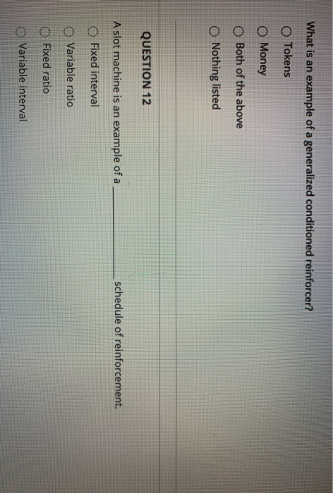Solved What is an example of a generalized conditioned | Chegg.com