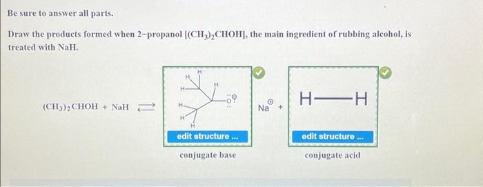 Solved Draw the products formed when 2-propanol | Chegg.com