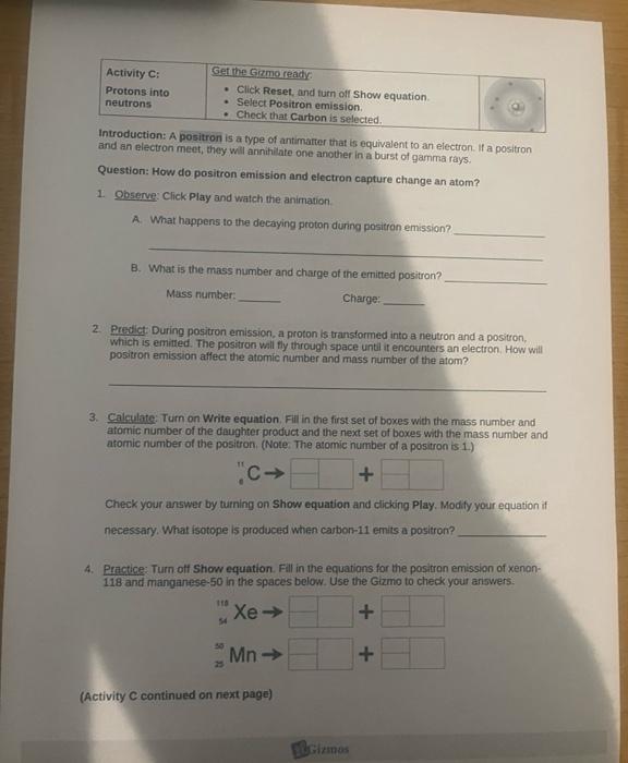 Solved Name: Date: Student Exploration: Nuclear Decay | Chegg.com
