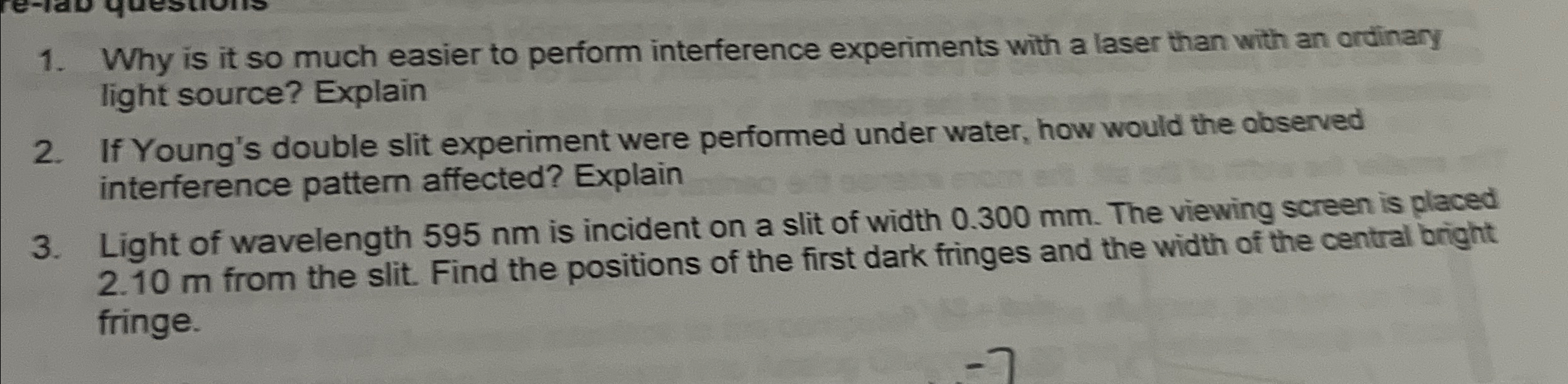 Solved Why is it so much easier to perform interference | Chegg.com