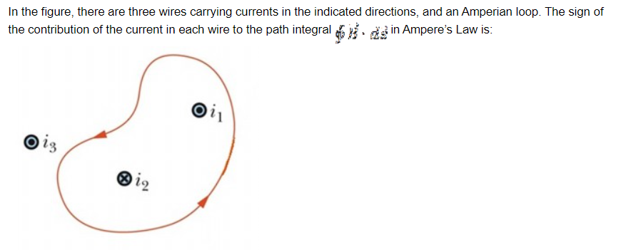 Solved In the figure, there are three wires carrying | Chegg.com