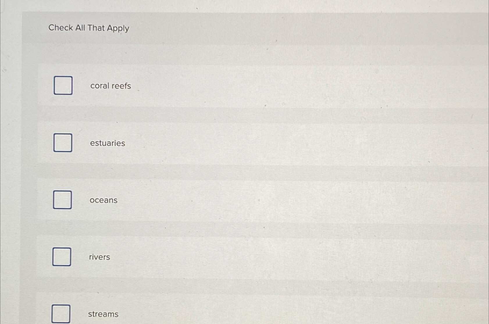 Solved Check All That Applycoral | Chegg.com