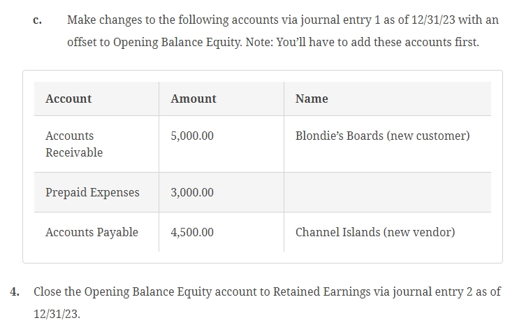 Solved c. ﻿Make changes to the following accounts via | Chegg.com