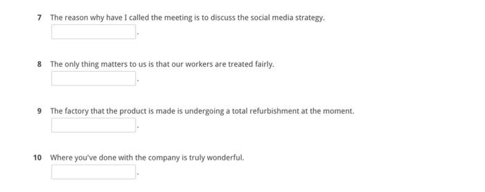 Identify the error in each sentence and rewrite the | Chegg.com