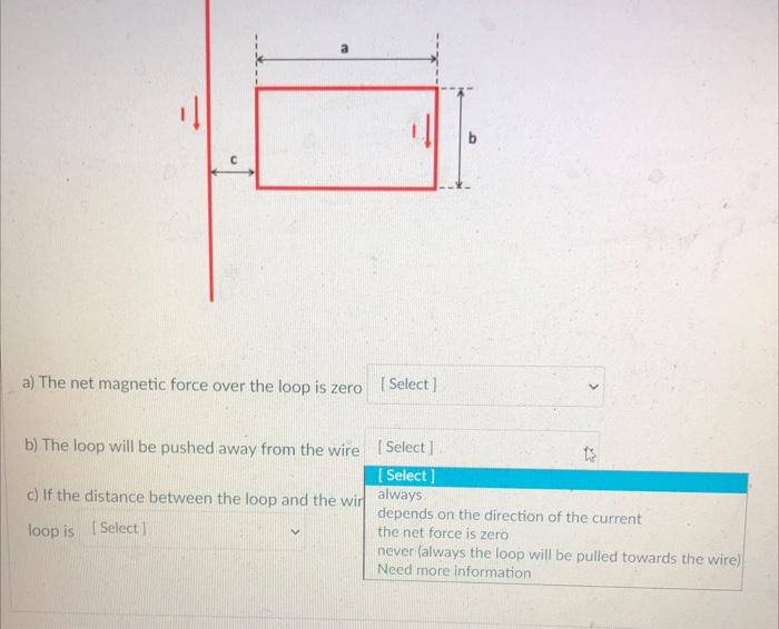 Solved Consider a rectangular loop of sides a and b located | Chegg.com
