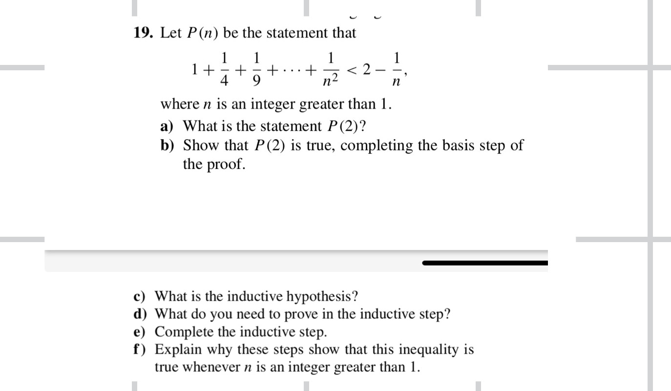 Solved Ho solve Let P(n) ﻿be the statement | Chegg.com