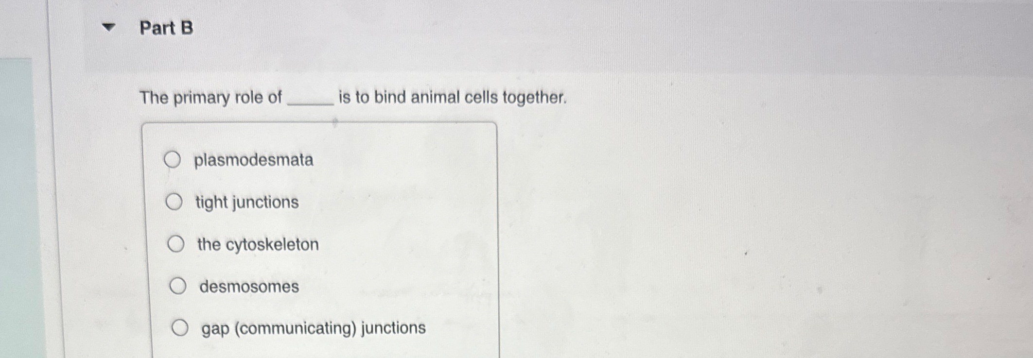 Solved Part BThe primary role of q, ﻿is to bind animal cells | Chegg.com