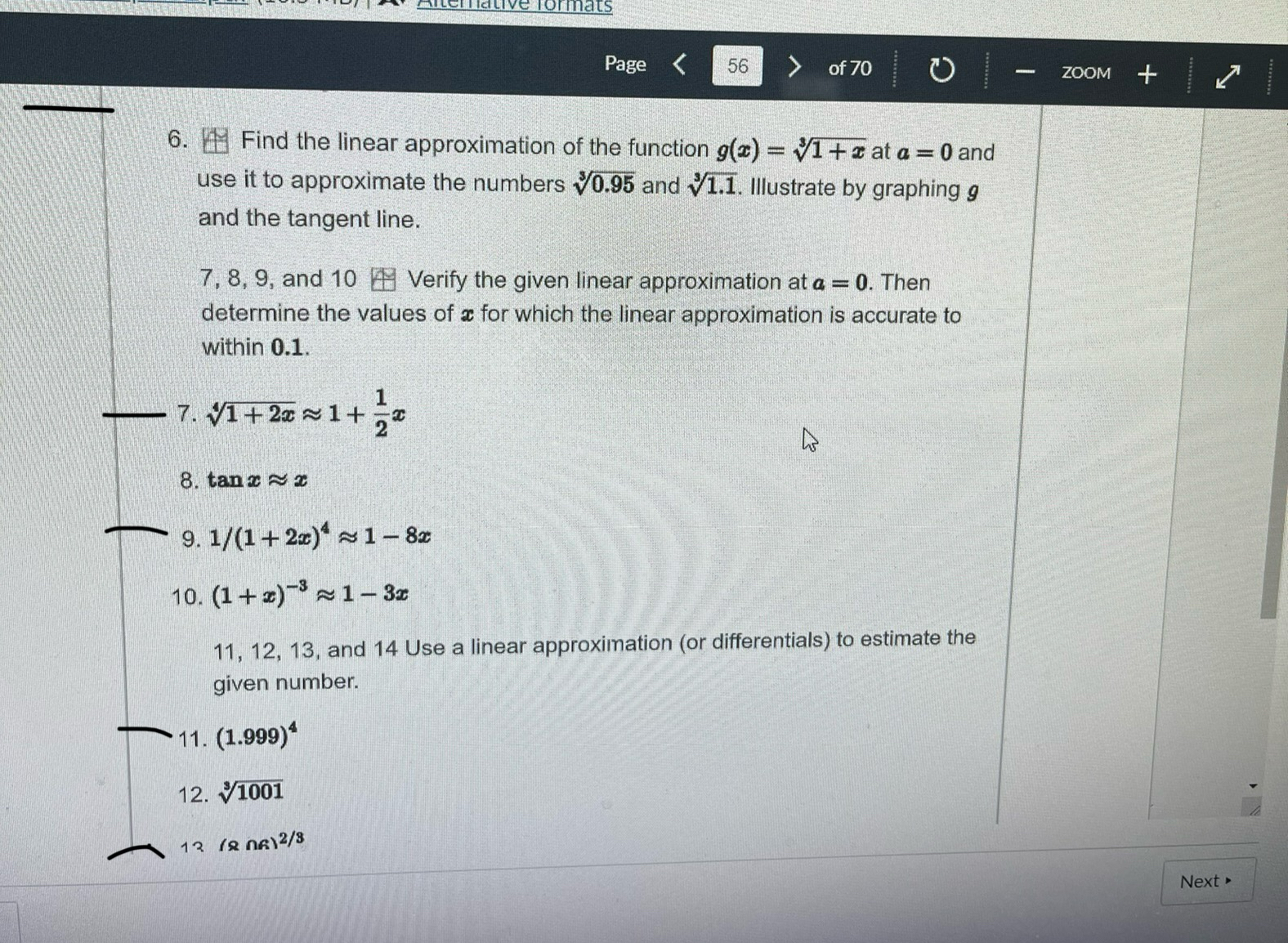 Solved Af Find the linear approximation of the function | Chegg.com