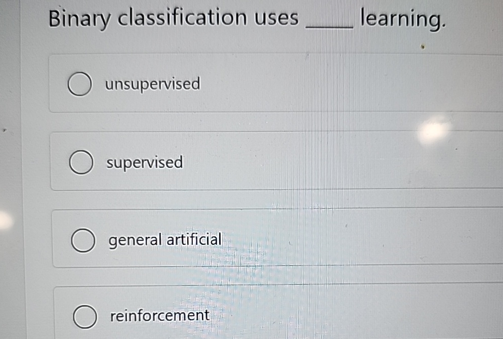 Solved Binary classification uses q, | Chegg.com