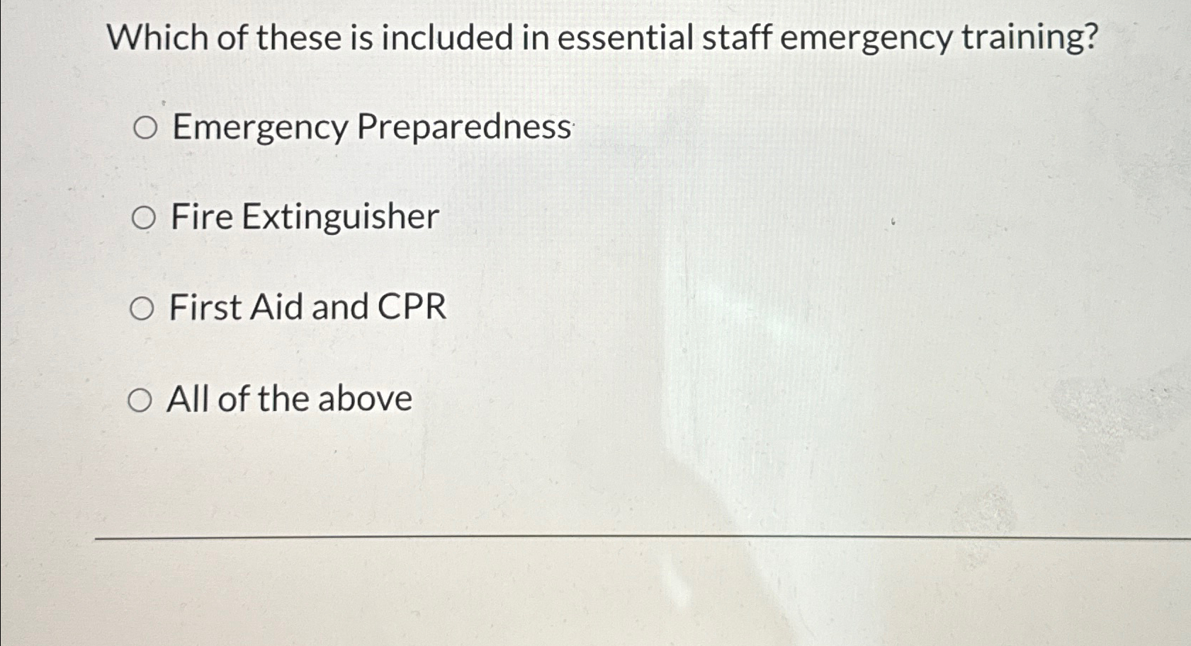 Solved Which of these is included in essential staff | Chegg.com