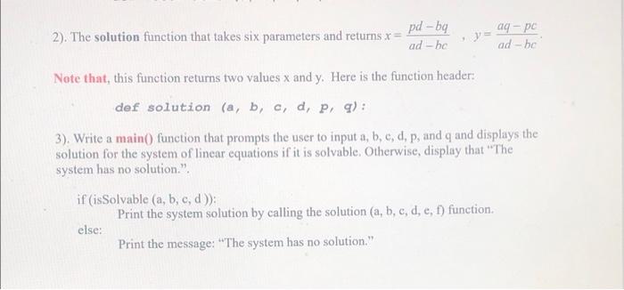 Solved 1 Algebra 2x2 Linear Equations Use The Posted 