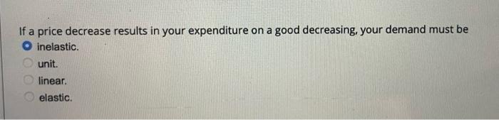 Solved A good with a horizontal demand curve has a demand | Chegg.com