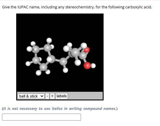 Solved Give the IUPAC name, including any stereochemistry, | Chegg.com