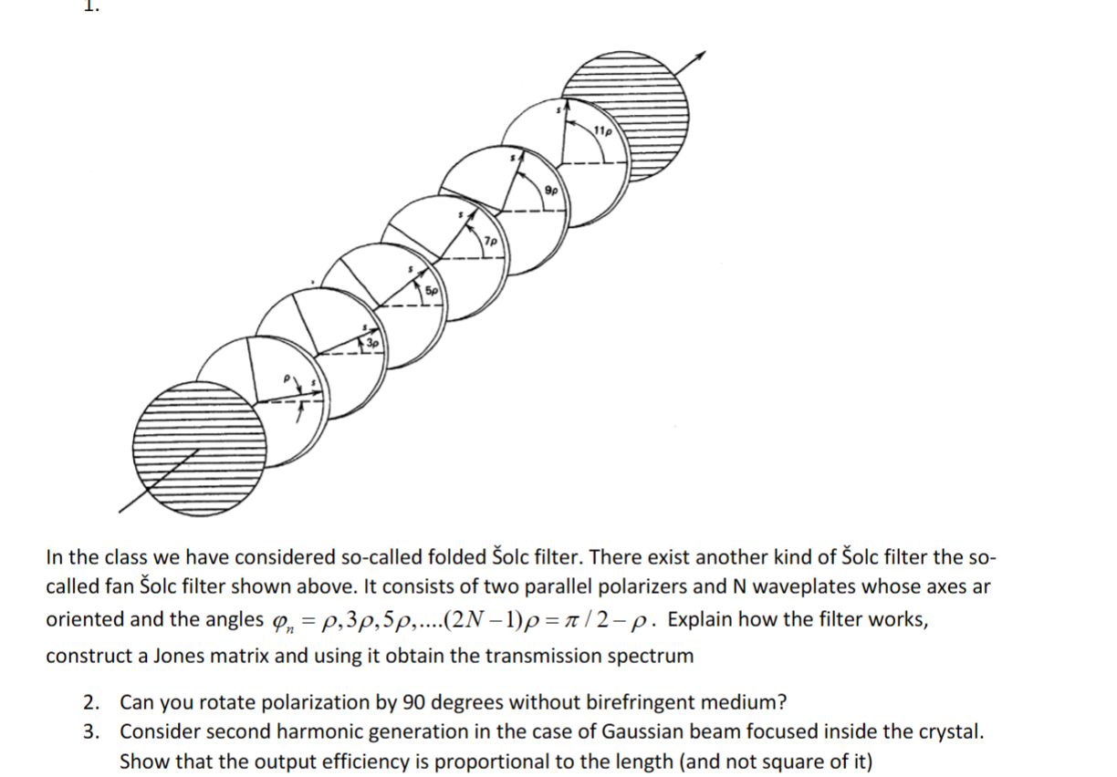 Solved In the class we have considered so-called folded Šolc | Chegg.com