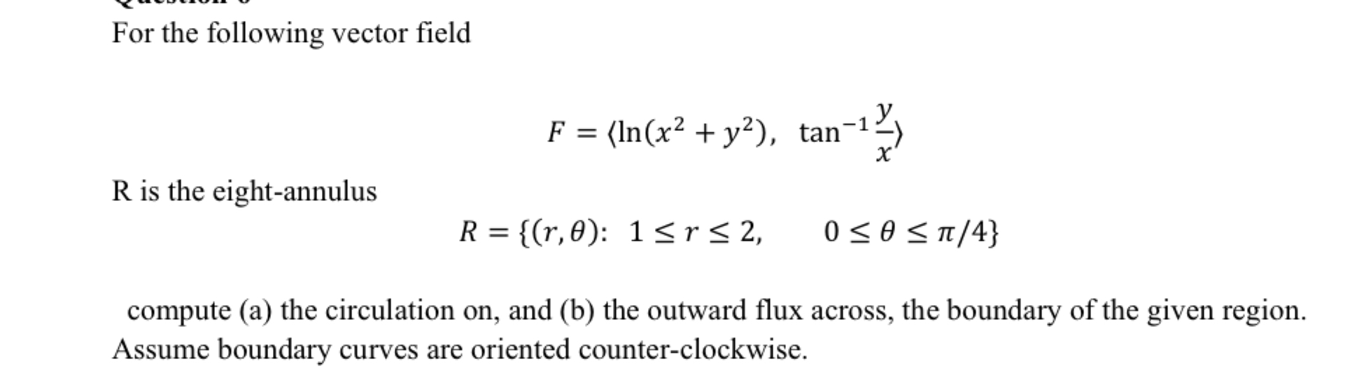 Solved For the following vector | Chegg.com