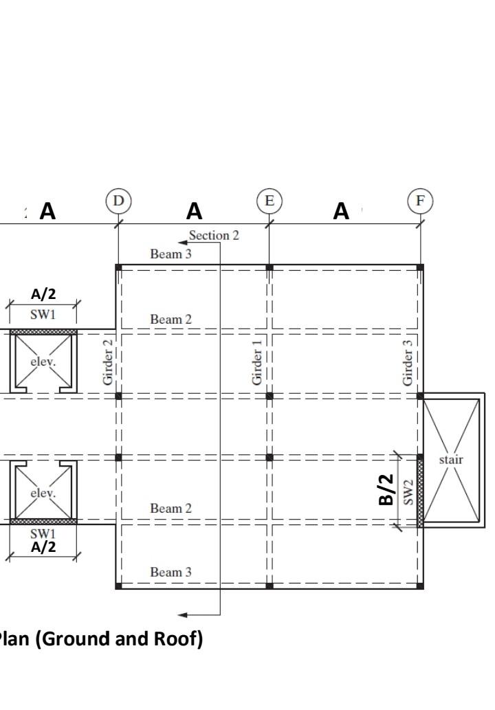 Solved A building with plan and section dimensions shown in | Chegg.com