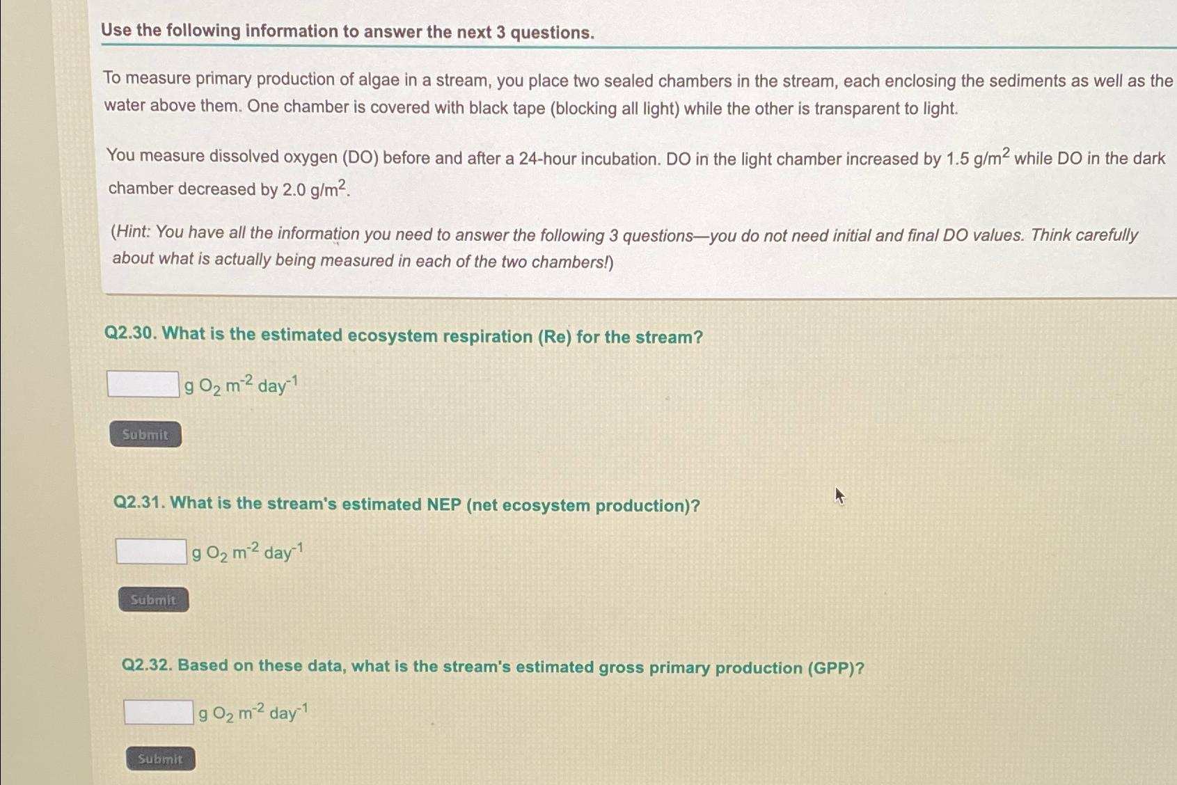 Solved Use the following information to answer the next 3 | Chegg.com