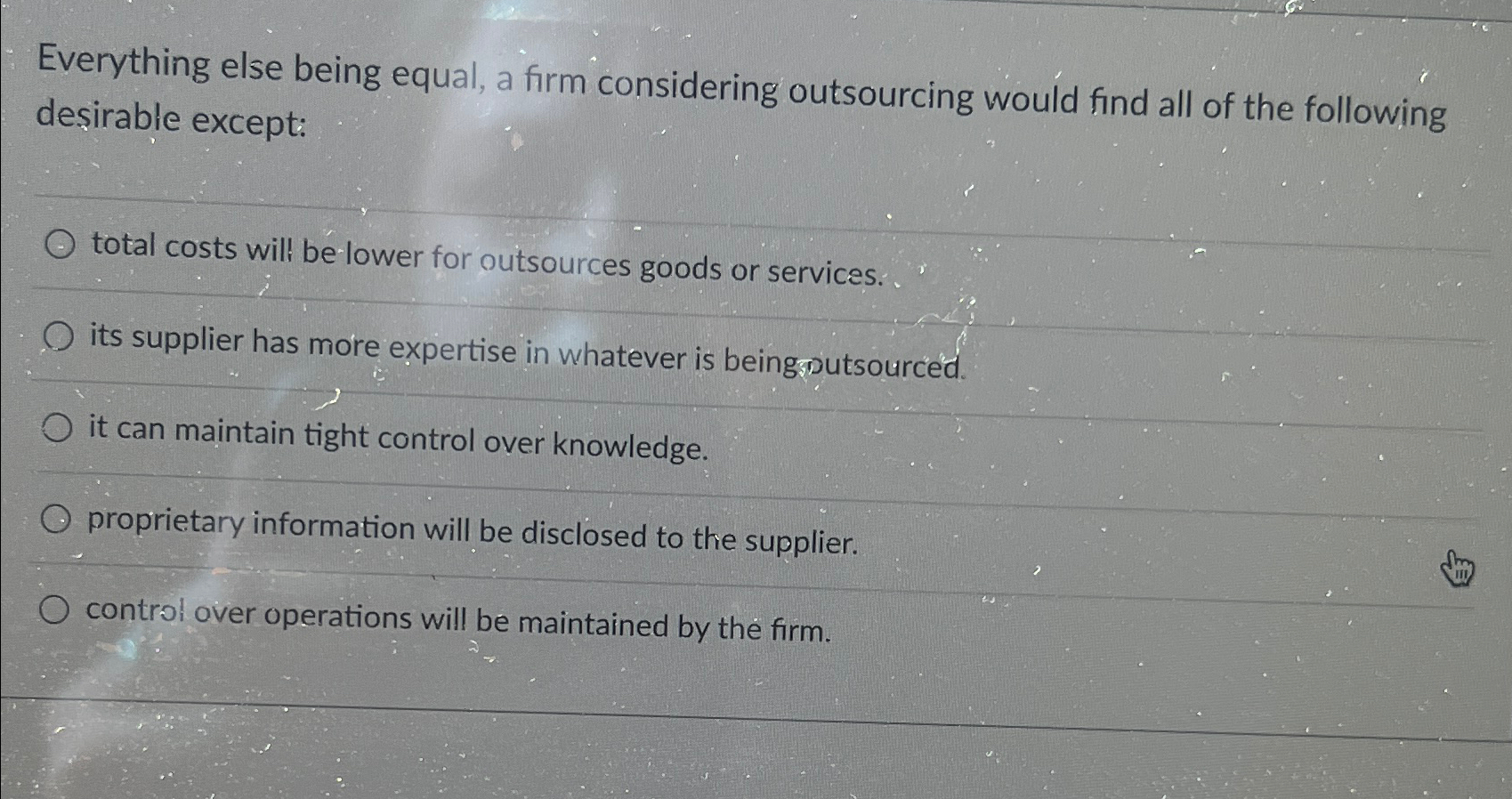 Solved Everything else being equal, a firm considering | Chegg.com