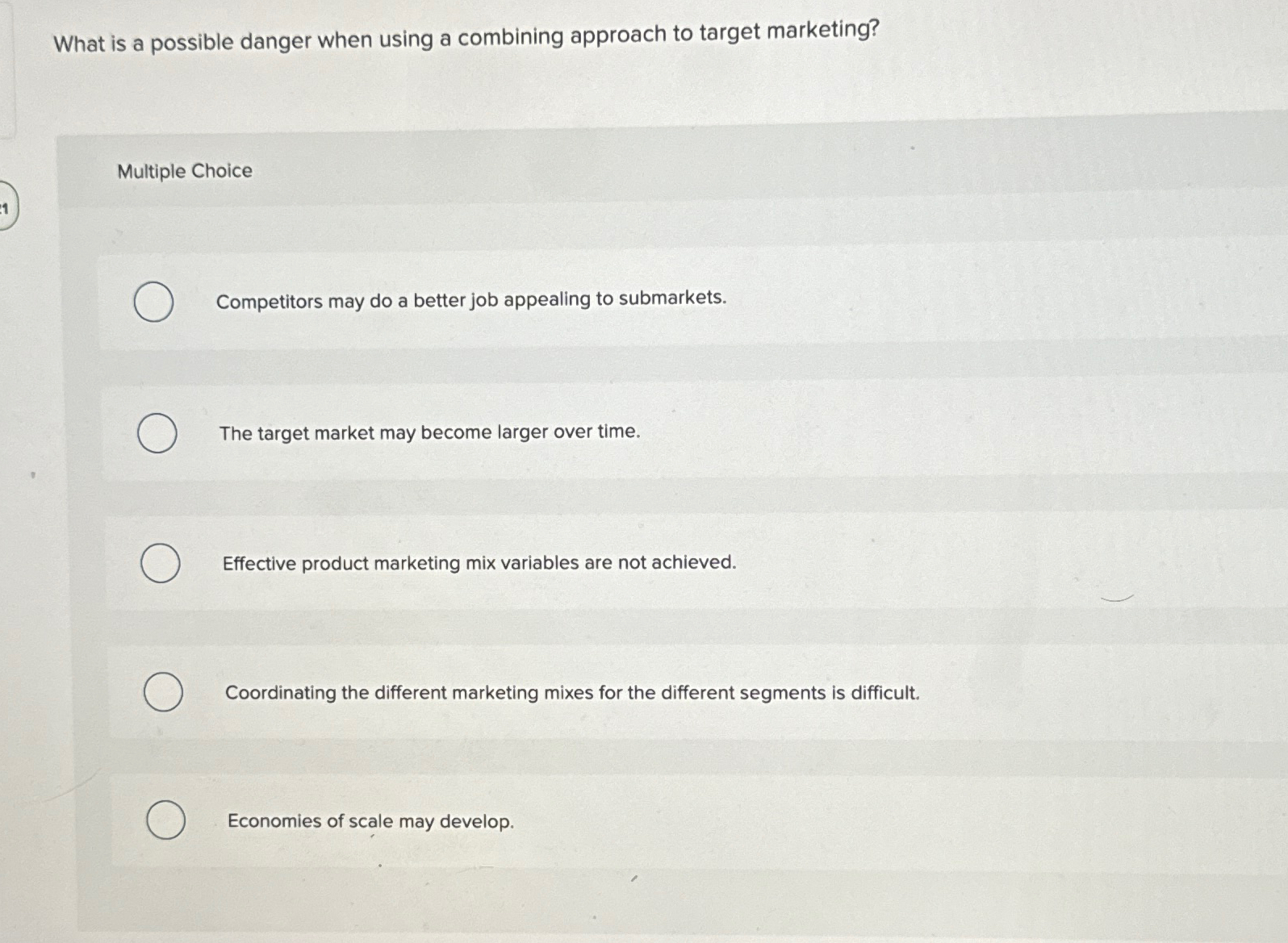 Solved What is a possible danger when using a combining | Chegg.com