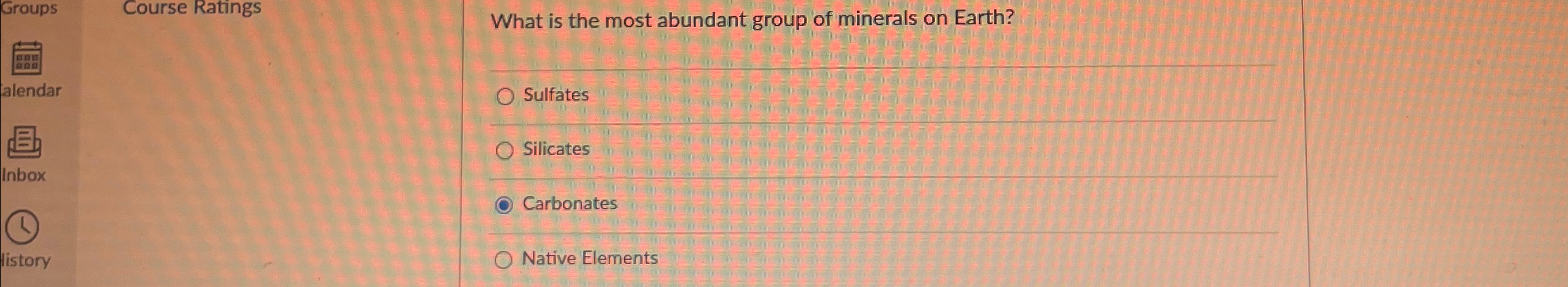Solved Groups Course Ratings What is the most abundant group | Chegg.com