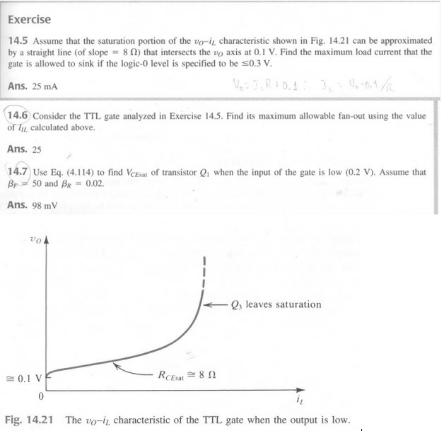 Solved Exercise14.5 ﻿Assume that the saturation portion of | Chegg.com