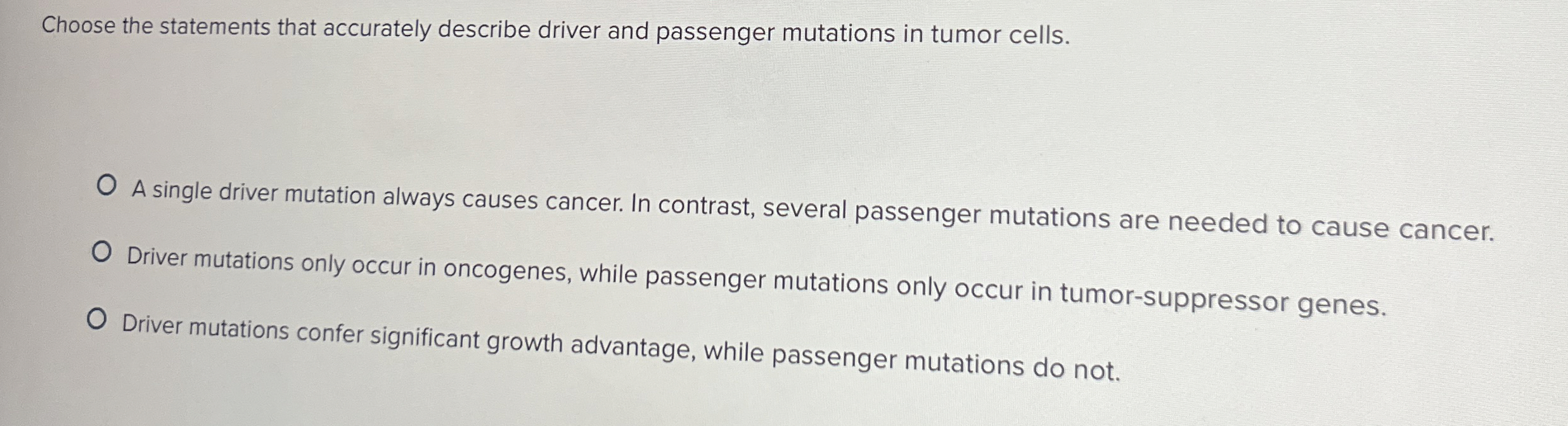 Solved Choose the statements that accurately describe driver | Chegg.com