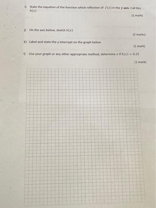 Solved a) Complete the table for the given functions, | Chegg.com