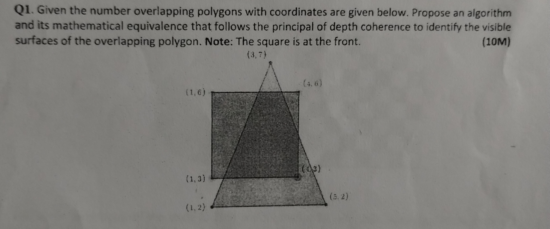 Solved Q1. ﻿Given the number overlapping polygons with | Chegg.com