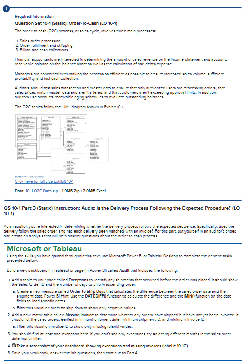 Solved Required InformationQuestion Set 10-1 (Static): | Chegg.com