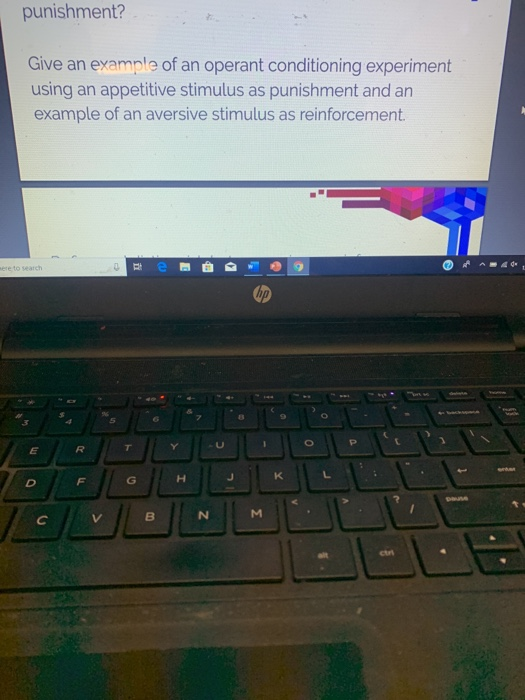 Solved punishment? Give an example of an operant | Chegg.com