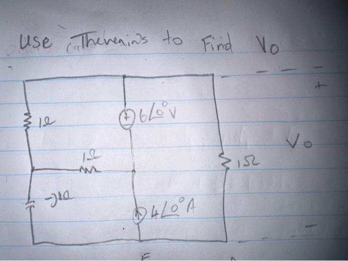 Solved find V0 using Thevenin's and Norton's theorem. | Chegg.com