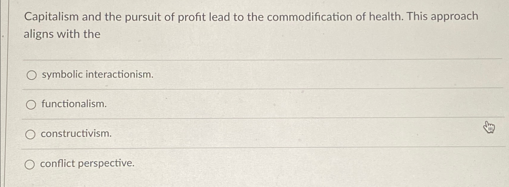 Solved Capitalism and the pursuit of profit lead to the | Chegg.com