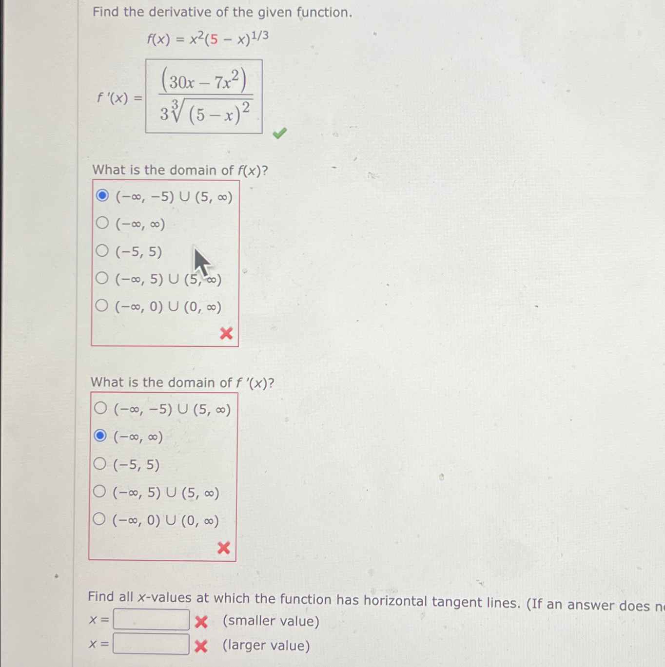Solved Find the derivative of the given | Chegg.com