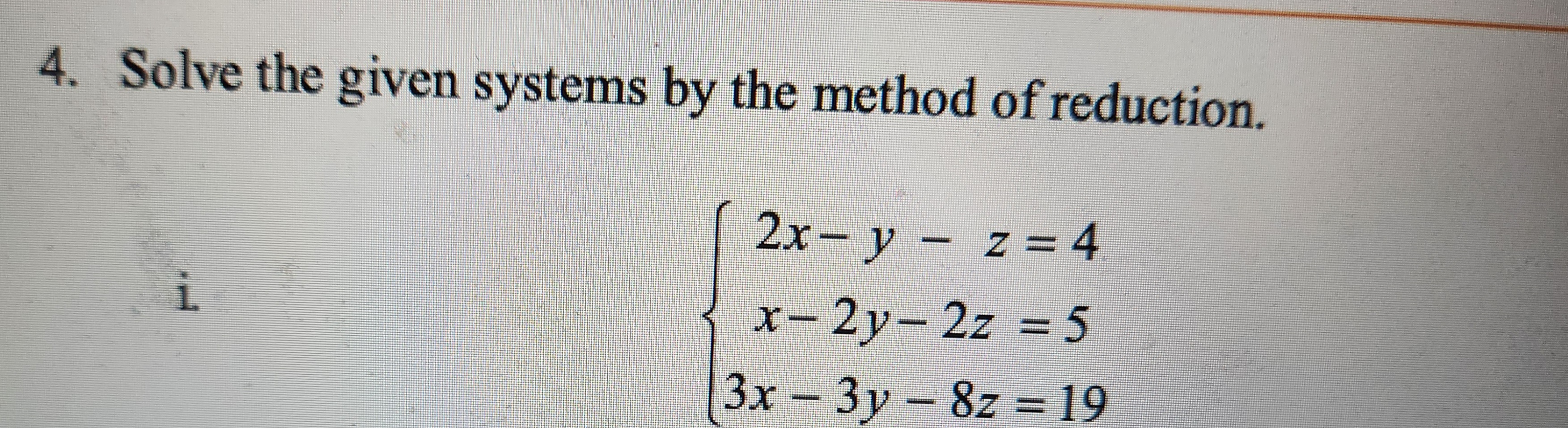 Solved Solve the given systems by the method of | Chegg.com