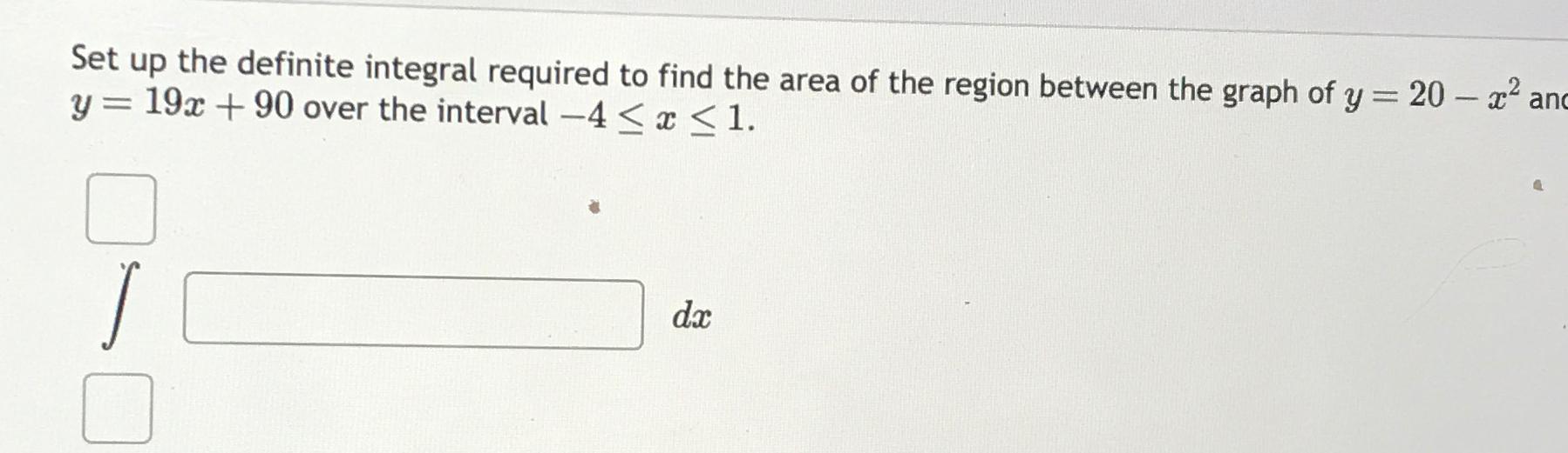 Solved Set up the definite integral required to find the | Chegg.com