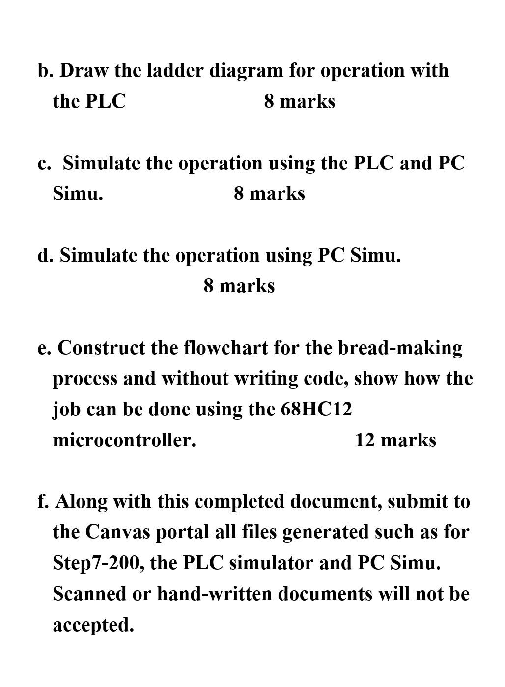 Solved Assignment Simulate using the PLC and PC Simu the | Chegg.com