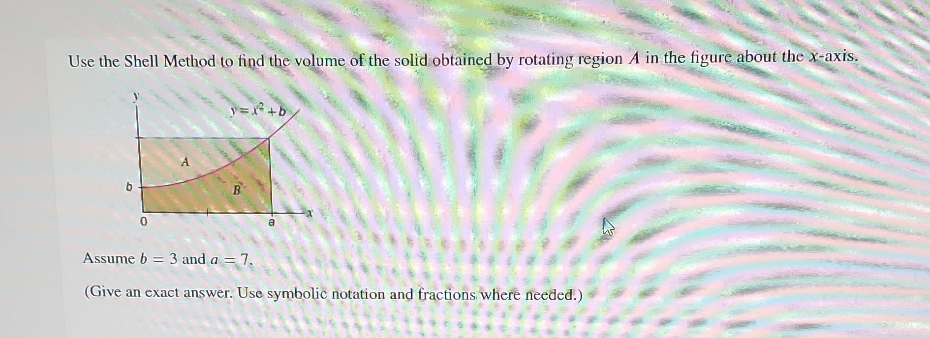 Solved Use the Shell Method to find the volume of the solid | Chegg.com