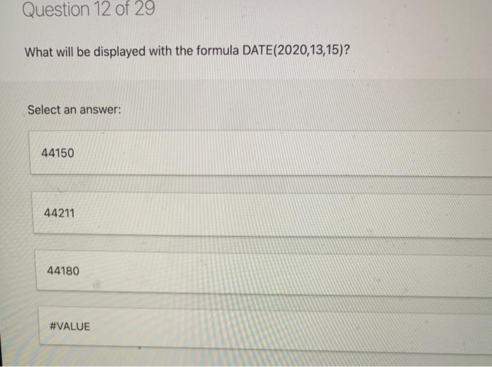 Solved Question 2 of 29 To select all blank cells in a list, | Chegg.com