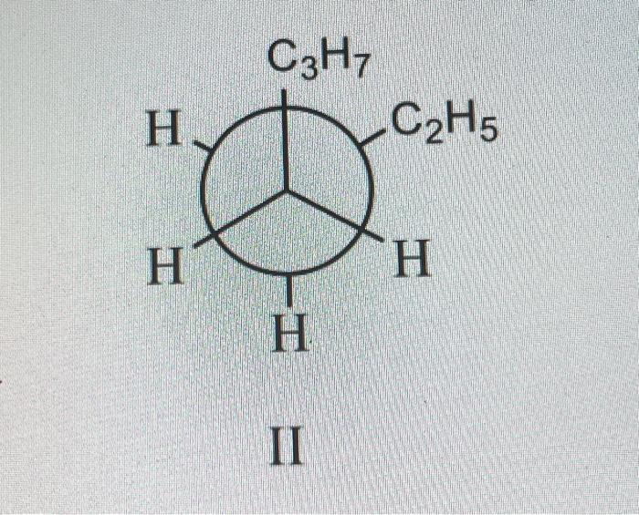 Solved C3H7 C₂H5 T Η Η Η H II | Chegg.com