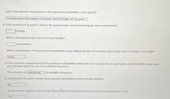 Solved Refer to the following production possibilities table | Chegg.com Solved Refer to the following production possibilities table | Chegg.com