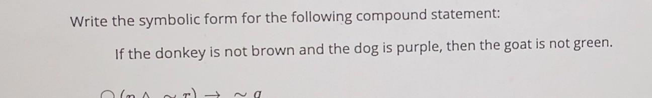 Write the symbolic form for the following compound | Chegg.com